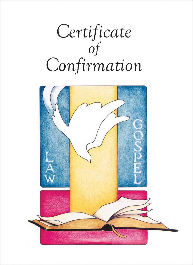 Certificate of Confirmation-Law & Gospel card-style | Ambassador ...